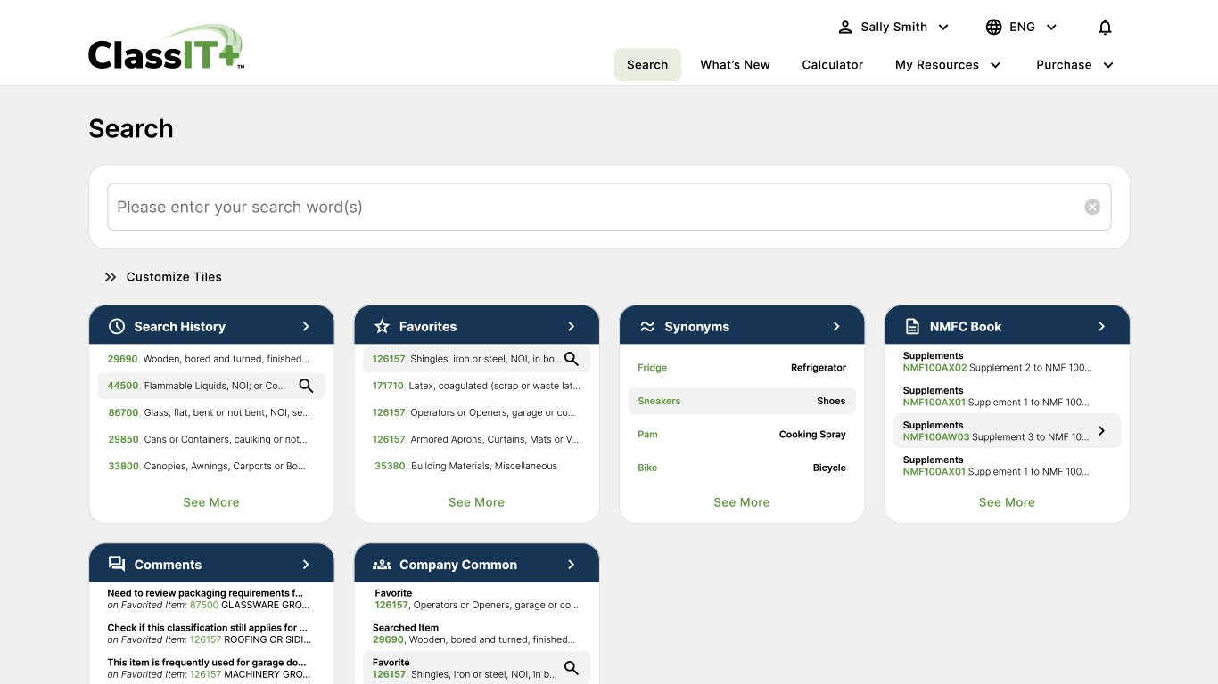 ClassIT+ Web App | Smarter LTL Freight Classification Tool